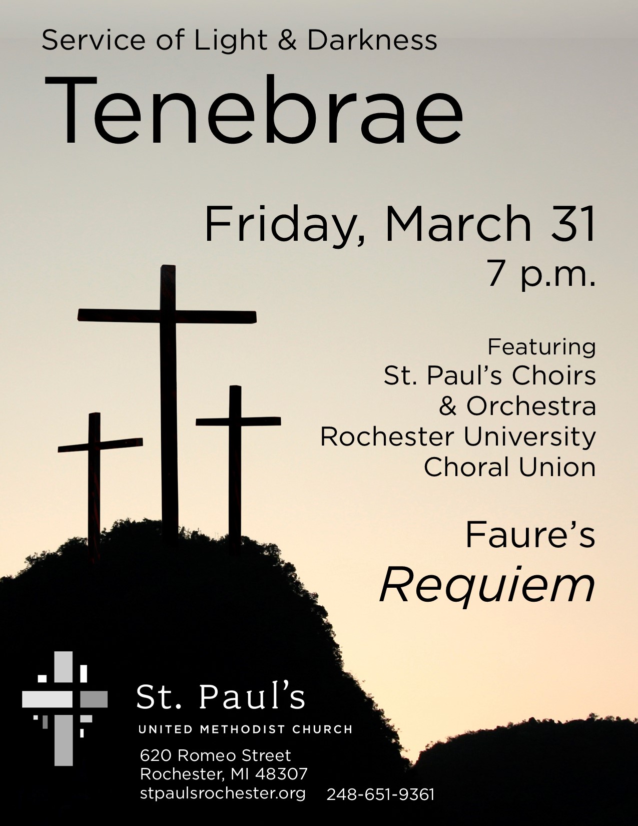 Tenebrae Service | 20240329 | 19:00:00 - 20:15:00