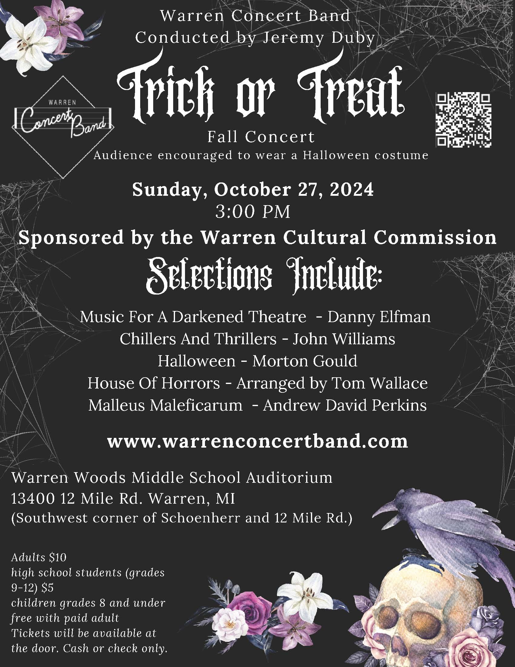 Warren Concert Band presents a Fall Concert of Halloween Themed music ...