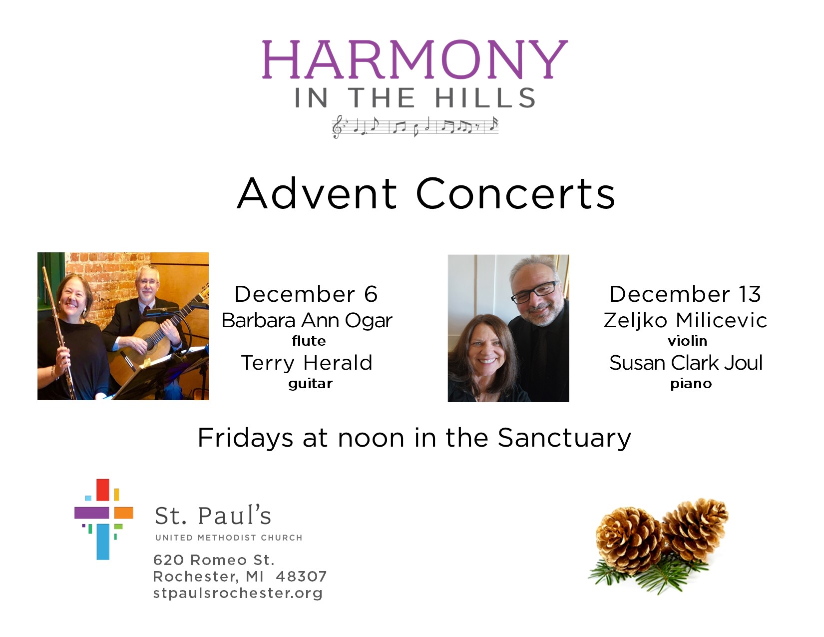 Harmony in the Hills Advent Concert Series: Barbara Ann Ogar Terry ...
