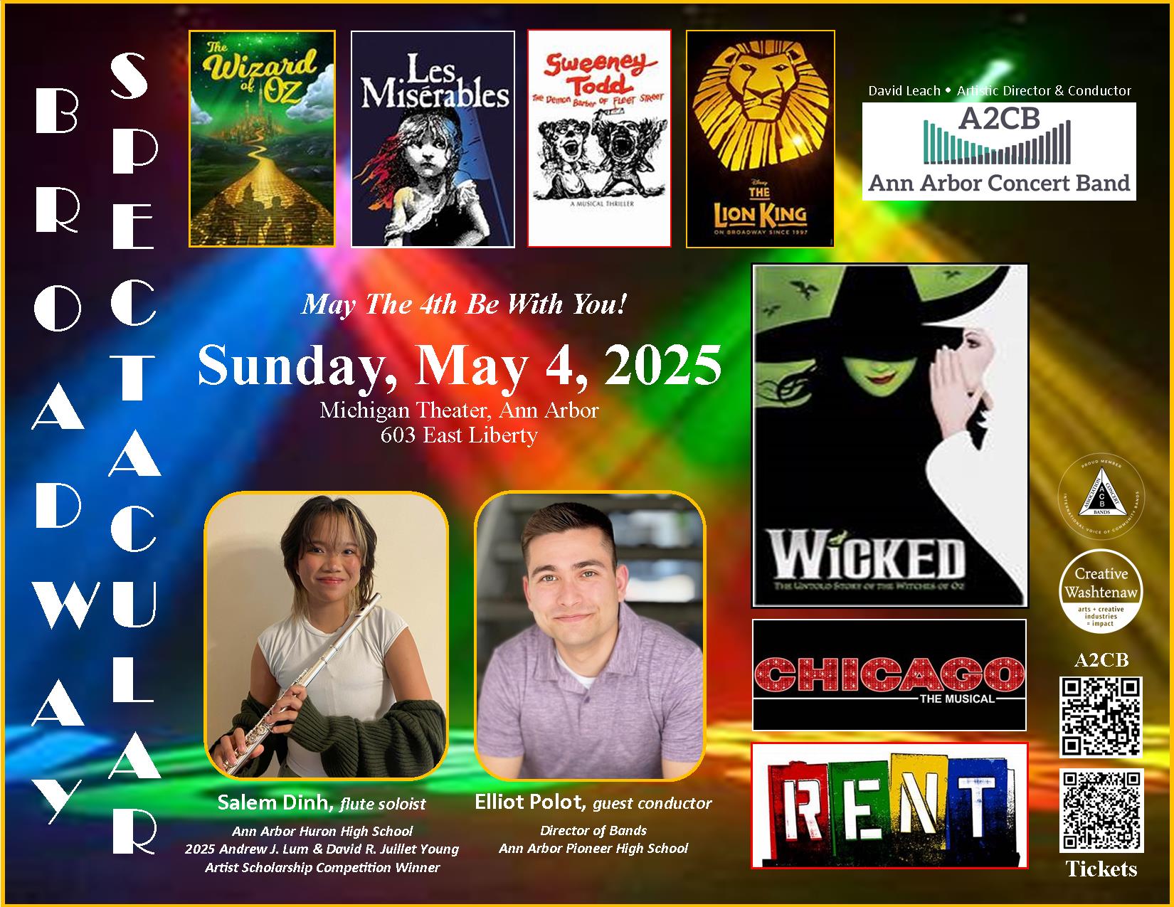 Ann Arbor Concert Band presents Broadway Spectacular | 20250504 | 14:00 ...