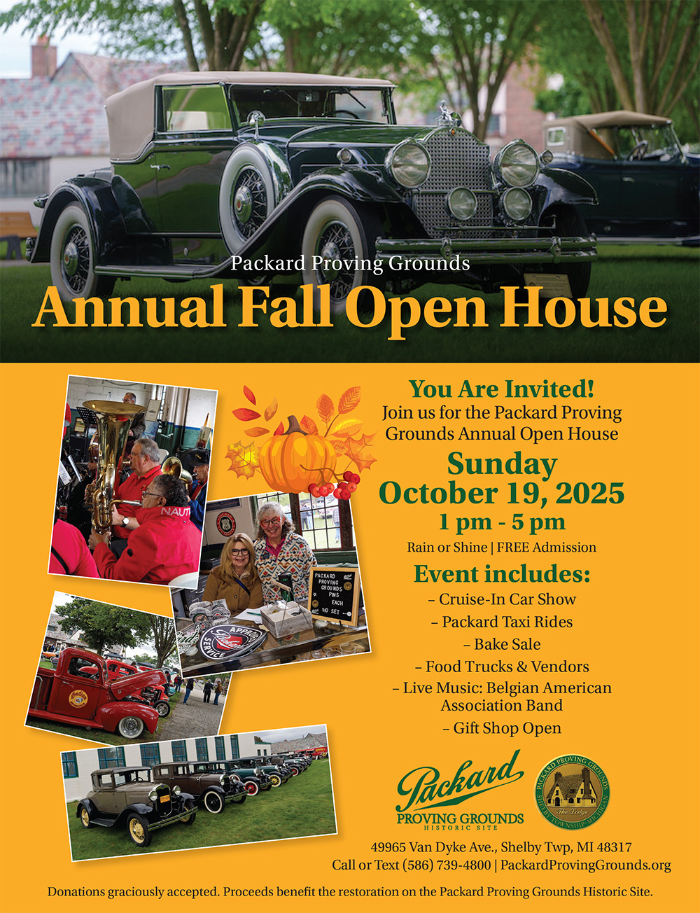 Annual Fall Open House | 20251019 | 13:00:00 - 17:00:00